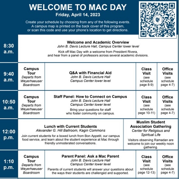 MAC DAY - Admissions & Aid