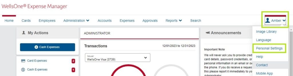 Pcard Statement – Linking Personal Bank Account - Business Services ...